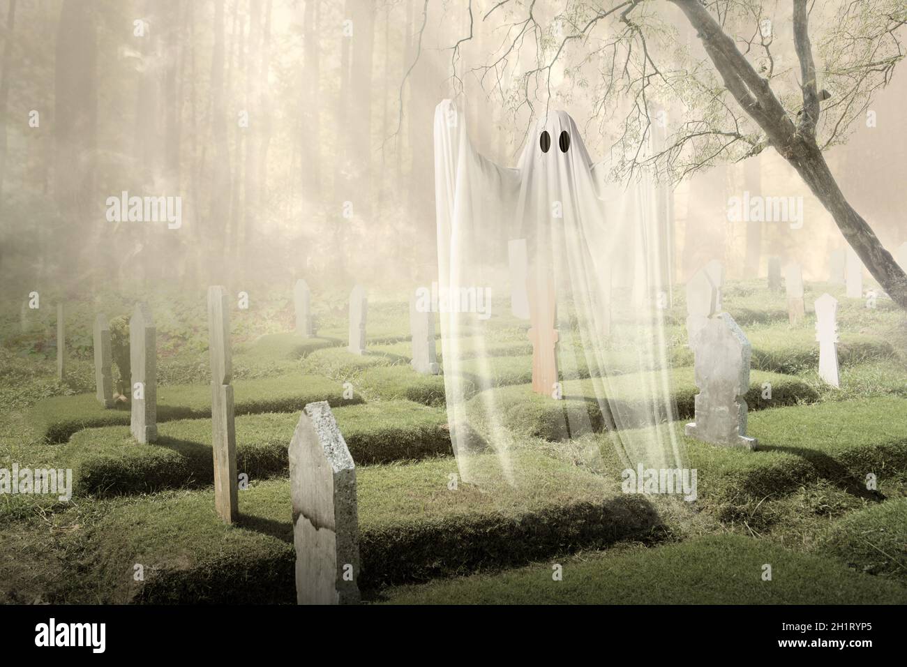 Ghost spirit graveyard hi-res stock photography and images - Alamy