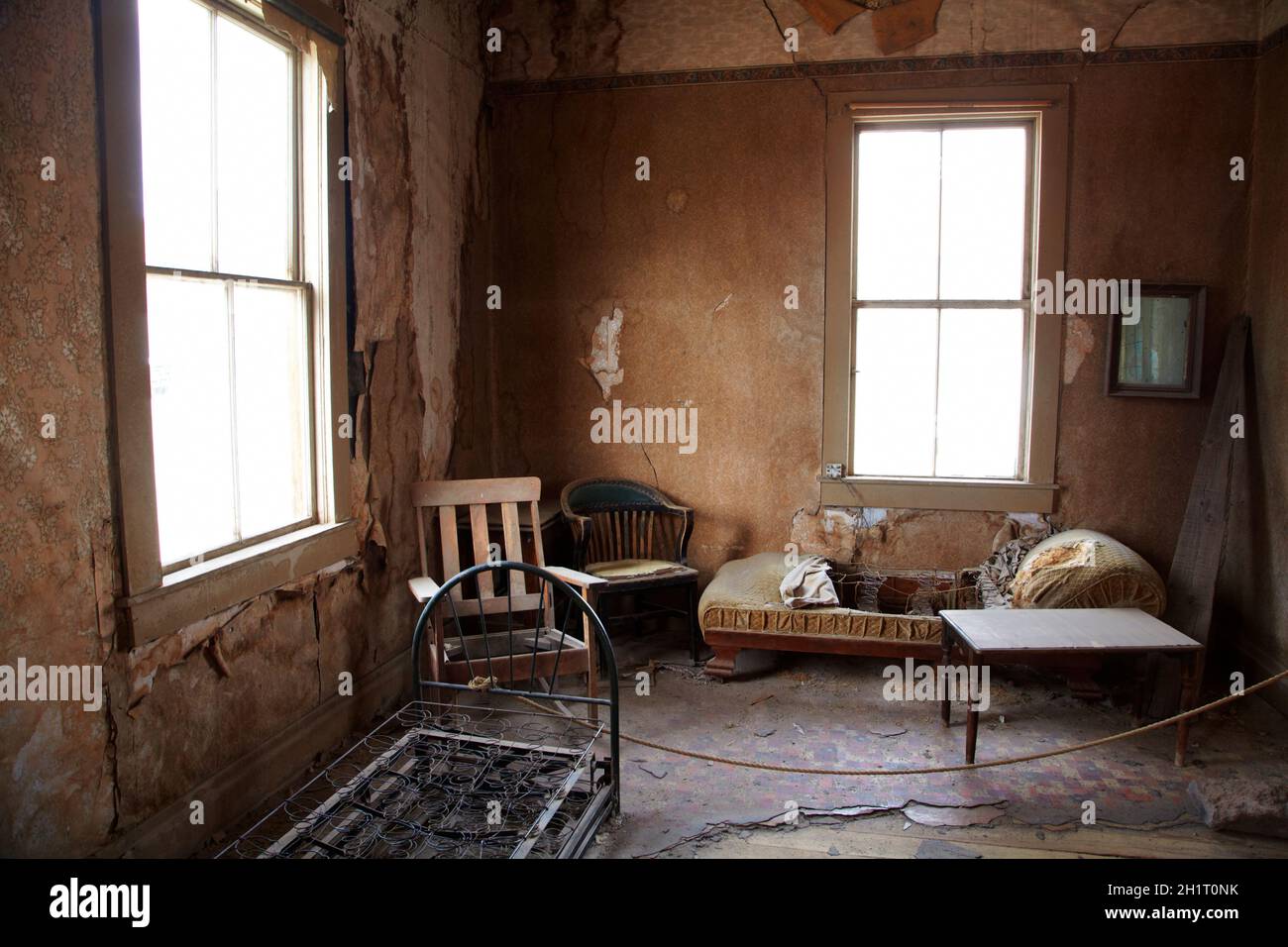 Interior house in Bodie Ghost Town, Elevation 8379 ft / 2554 m, Bodie ...