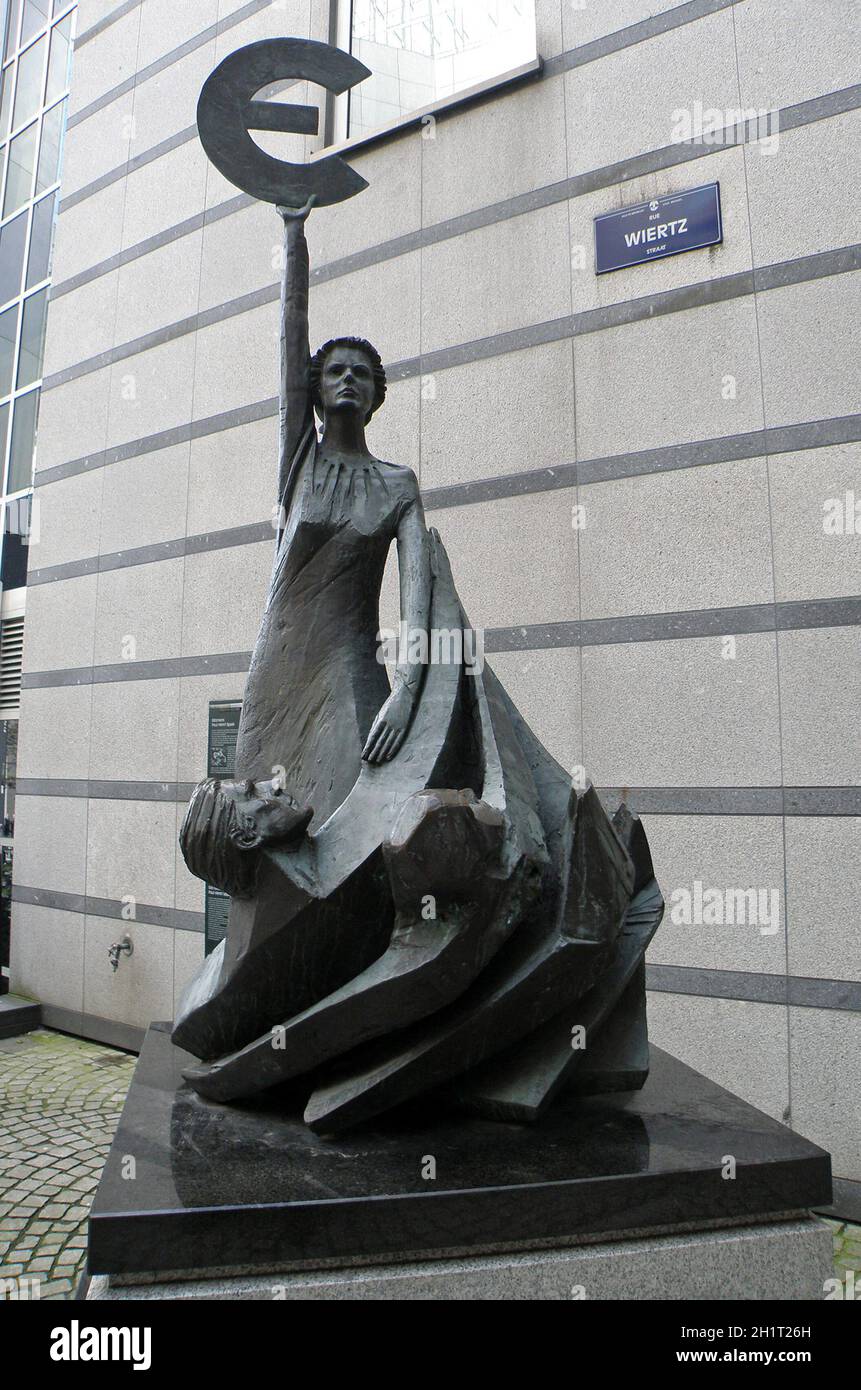 European Union Headquarters Statue