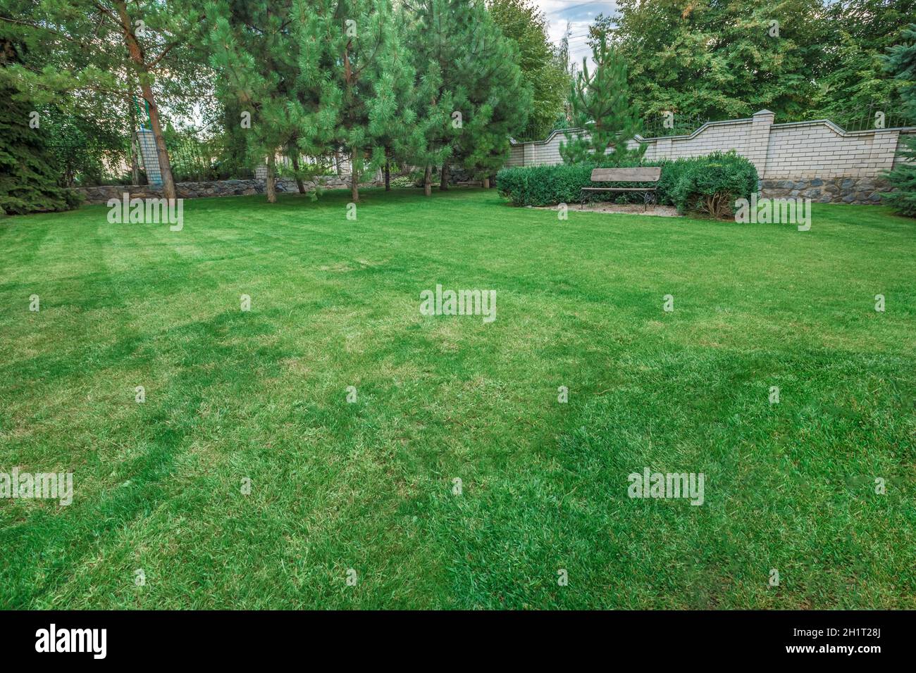 Front Yard Landscaping. A beautifully manicured front yard with a ...