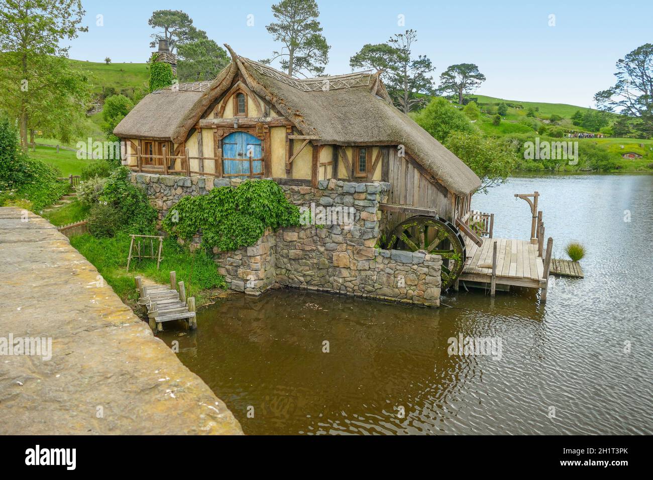 Idyllic scenery at The Shire represented by a region near Matama at the ...
