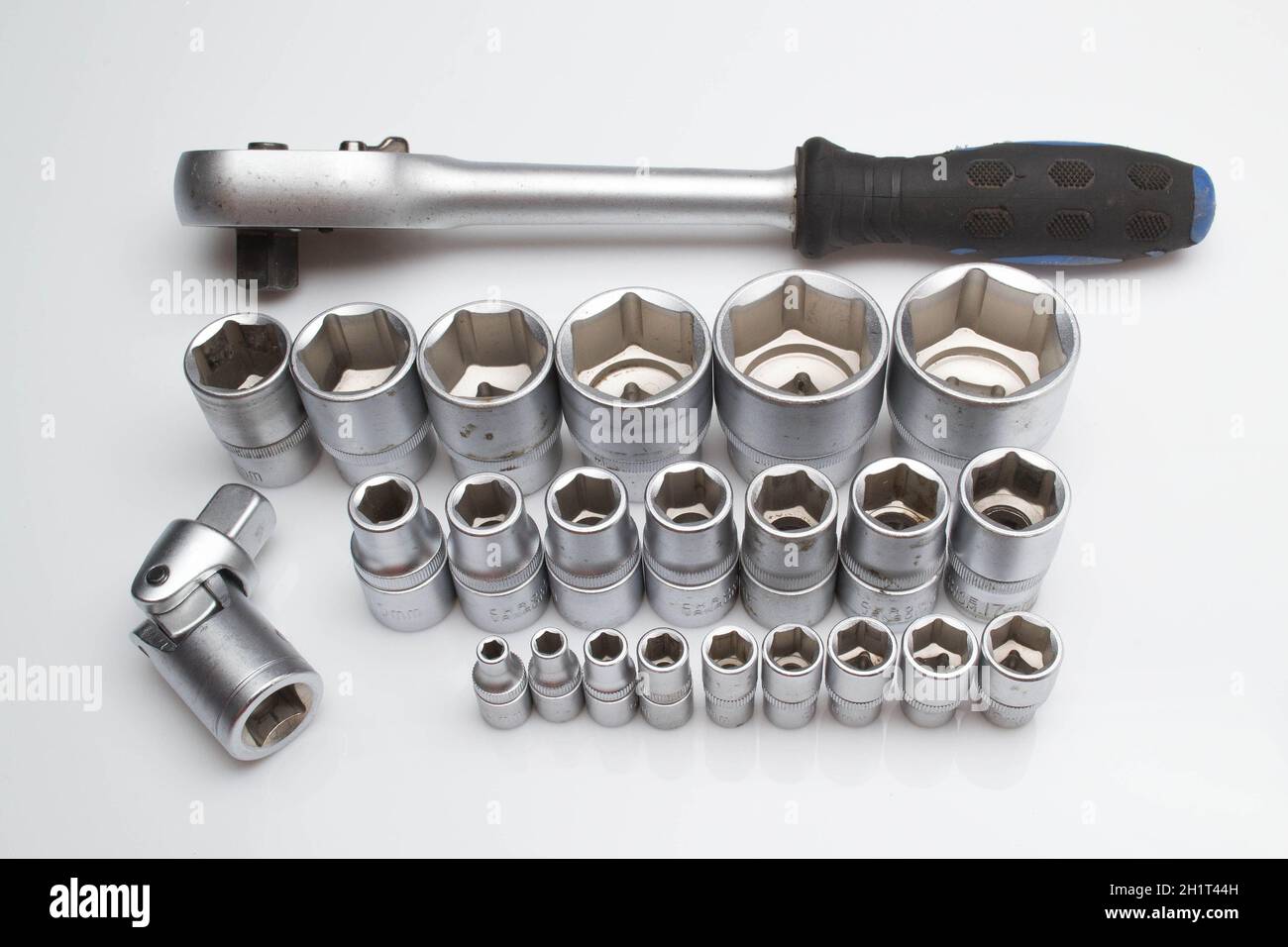 A set of wrenches on a white background Stock Photo - Alamy