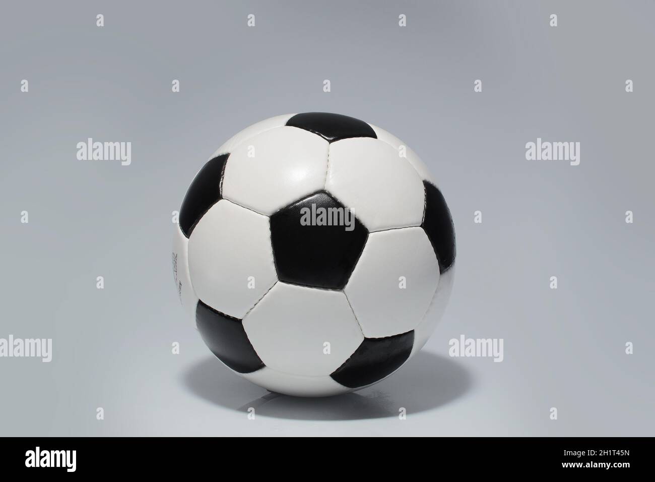 soccer ball on a gray background Stock Photo - Alamy