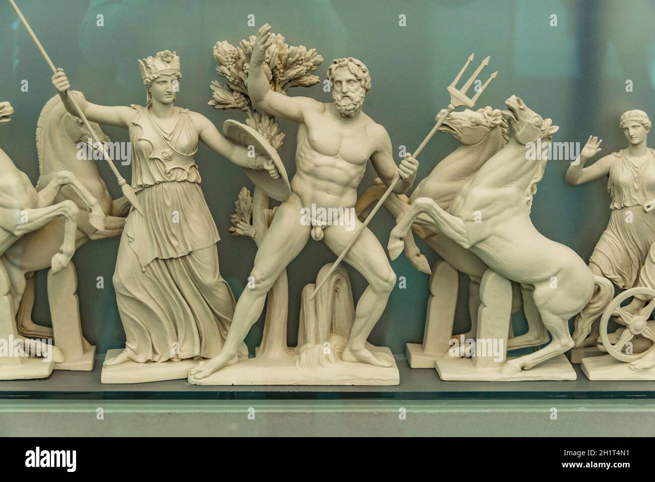 Sculpture at acropolis museum located at athens city, greece Stock ...