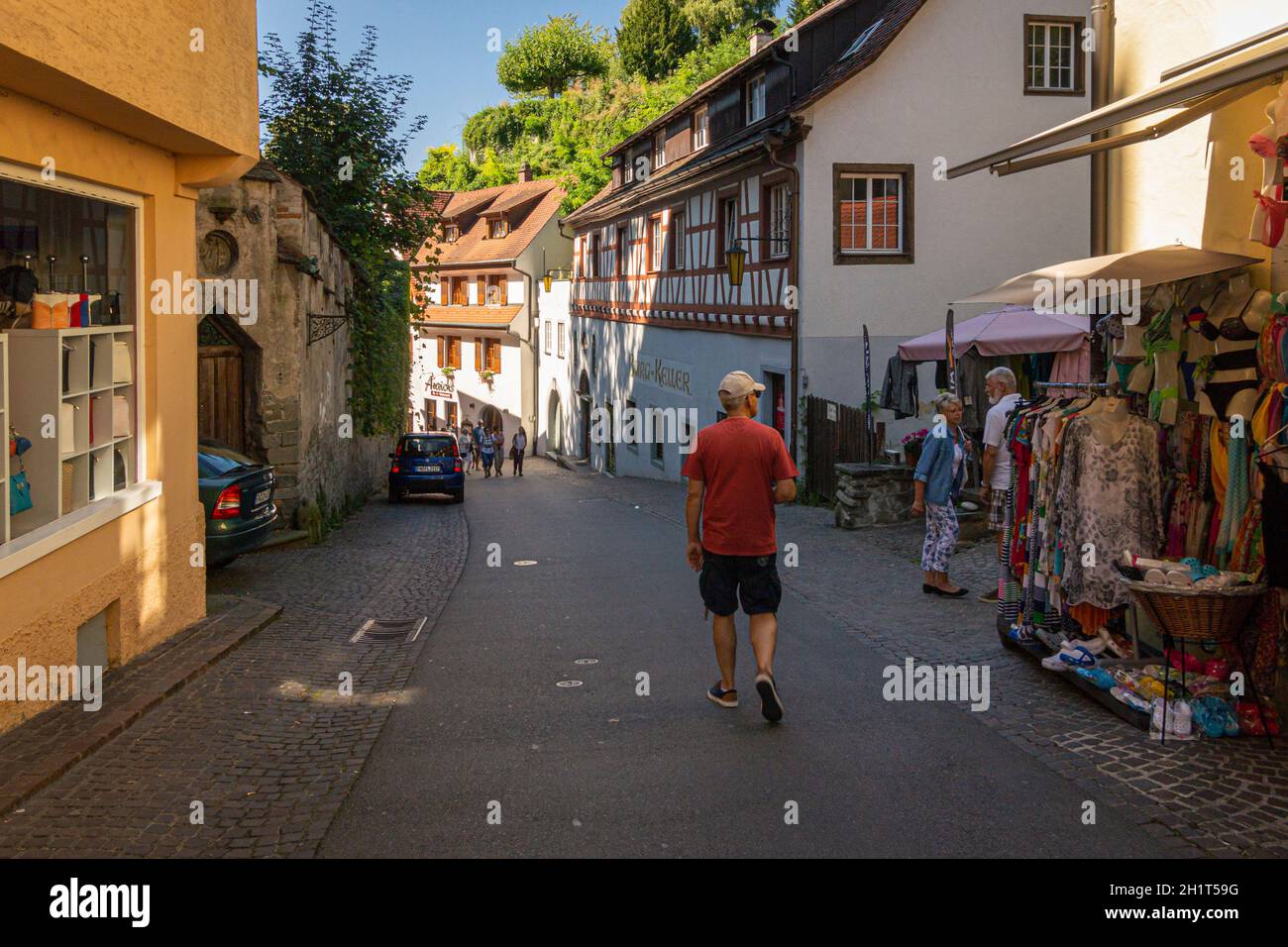 Meersburg, Germany, September 2016 - Street view of the city of ...