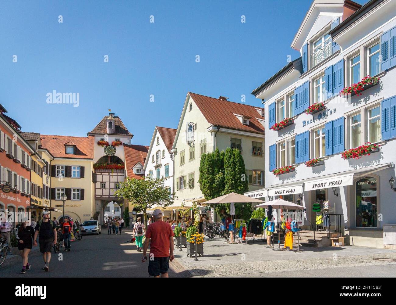 Meersburg, Germany, September 2016 - Historic buildings in the city of ...