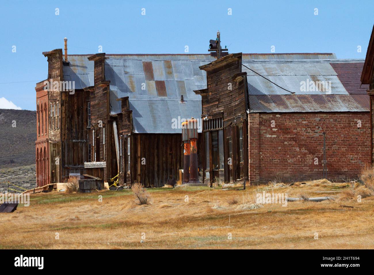 Bodie Post Office, IOOF Hall, Miner's Union Hall, and Morgue, Main St ...