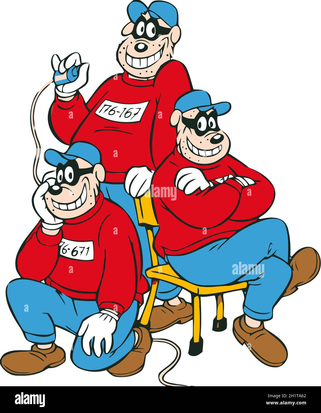 character the Beagle Boys organized criminals illustration cartoon ...