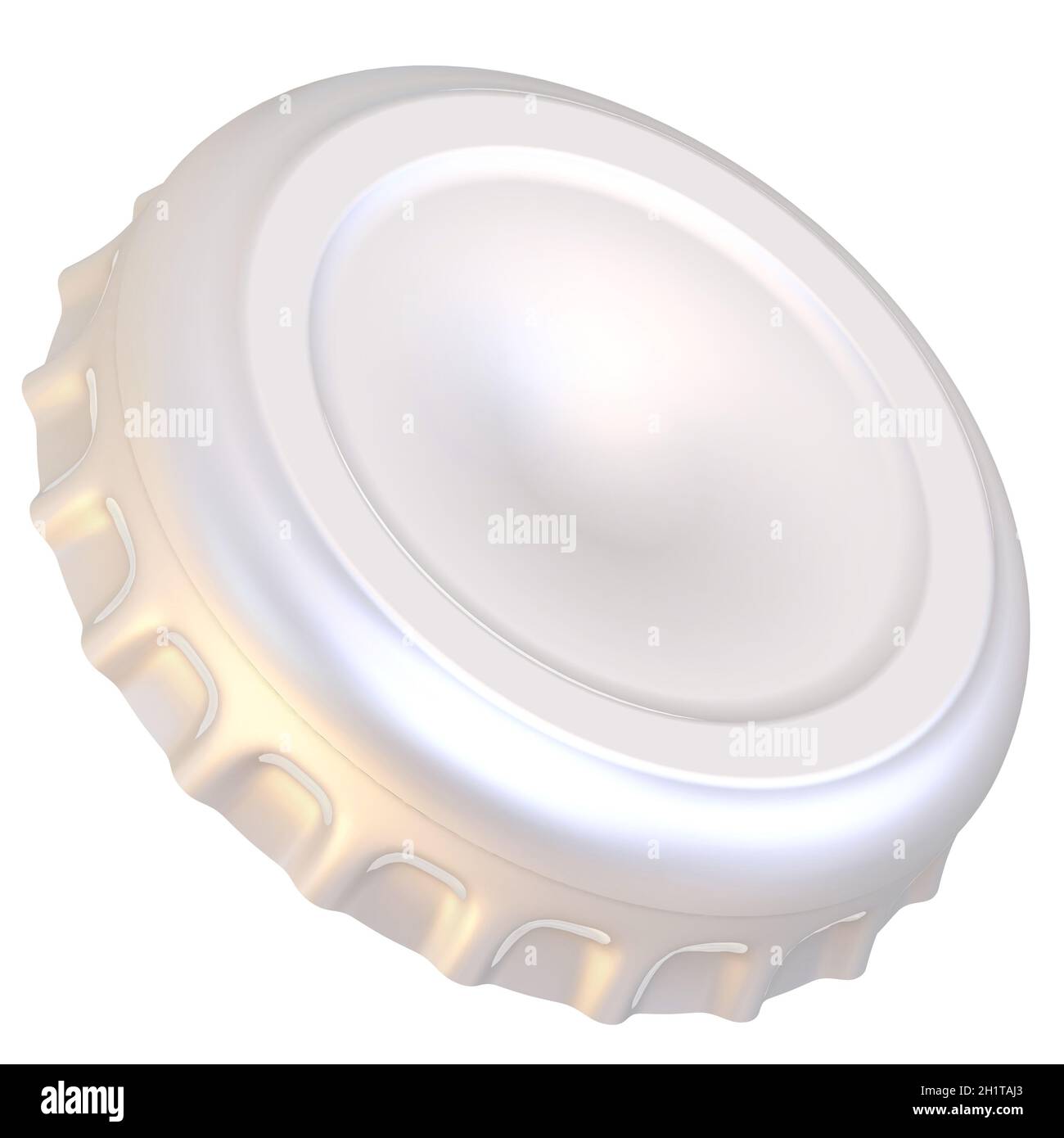 Bottle cap. One bottle cap isolated over white. Template design Stock ...