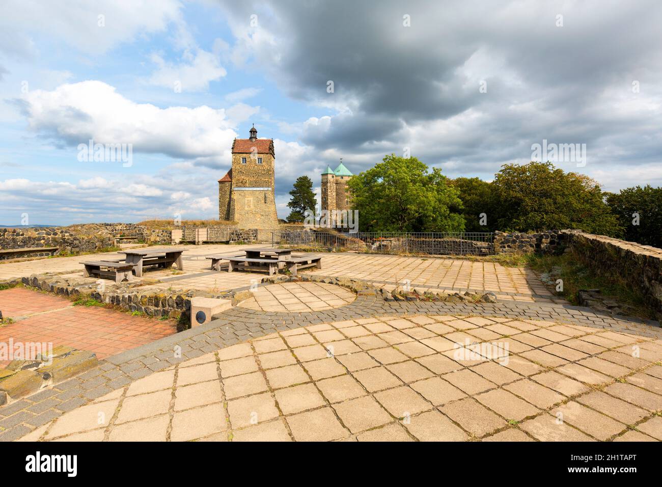 12th century medieval Stolpen castle, Stolpen, Germany Stock Photo - Alamy