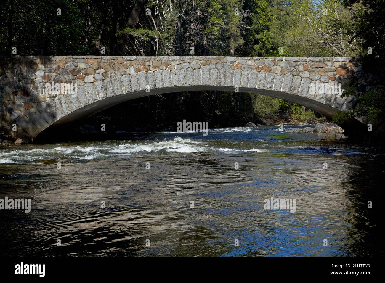 Pohono Bridge over Merced River, Yosemite Valley, Yosemite National ...
