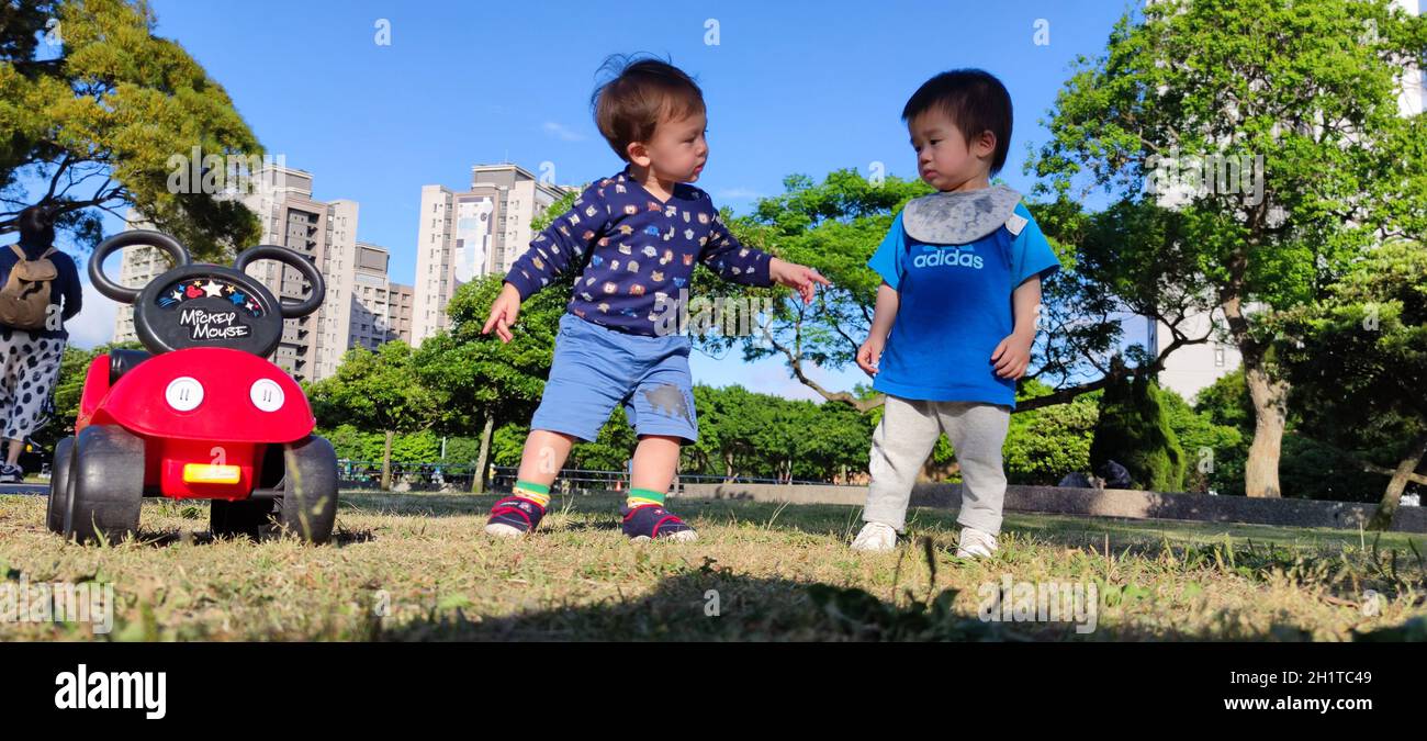 Linkou Sports Park, Taiwan-Apr 21, 2021 - Beautiful Sports Park and ...