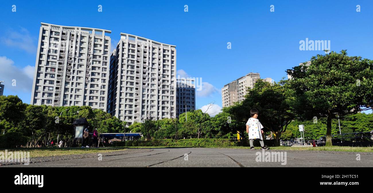 Linkou Sports Park, Taiwan-Apr 21, 2021 - Beautiful Sports Park and ...