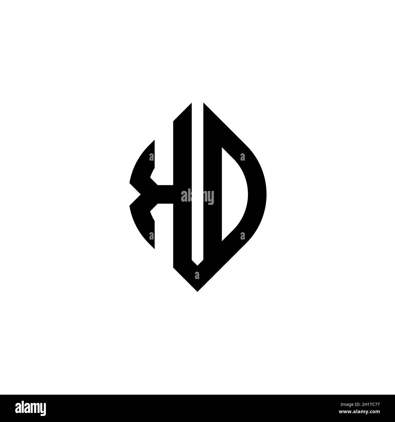 KO Monogram logo letter with simple continued shape style geometric ...