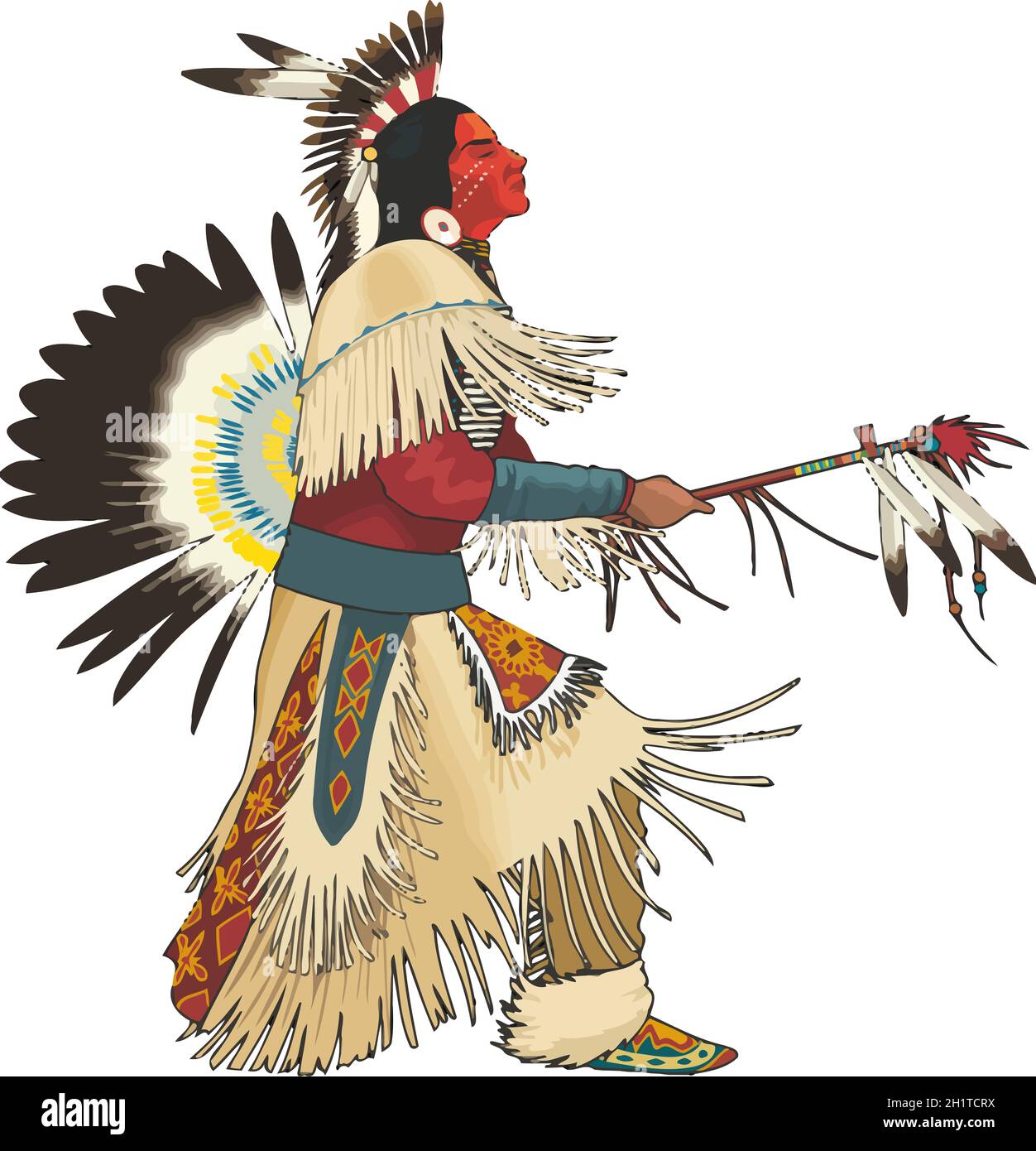 great spirit native americans male illustration Stock Photo - Alamy