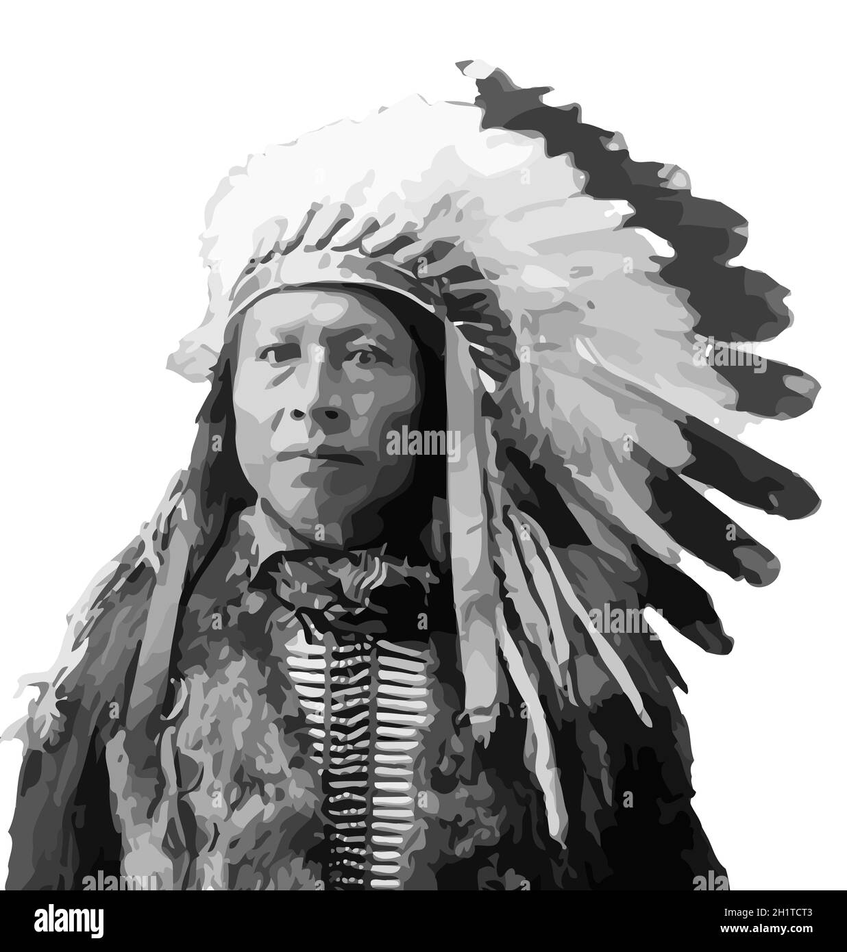 great spirit native americans male illustration Stock Photo - Alamy