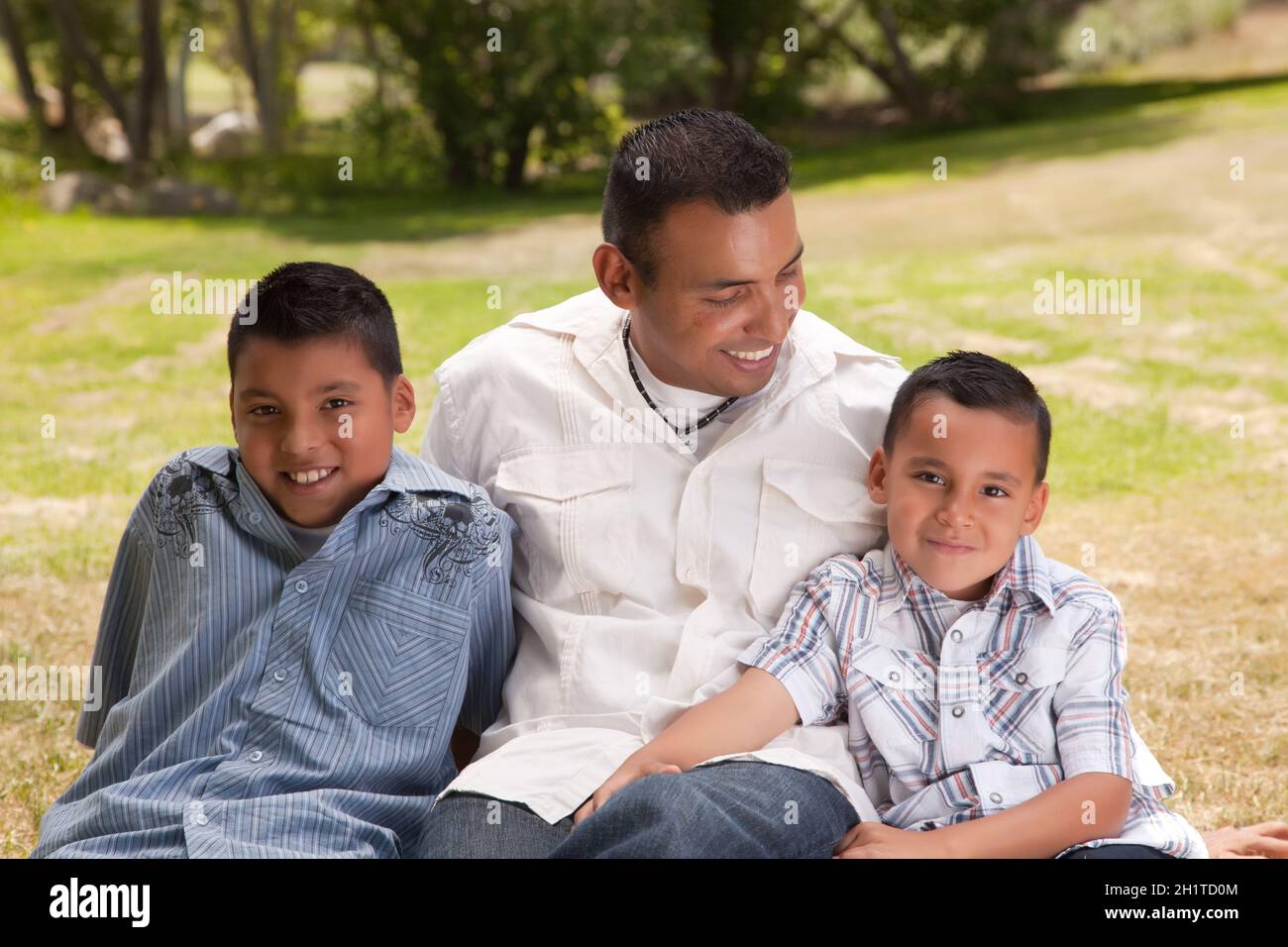 Mexican Father And Teenage Son