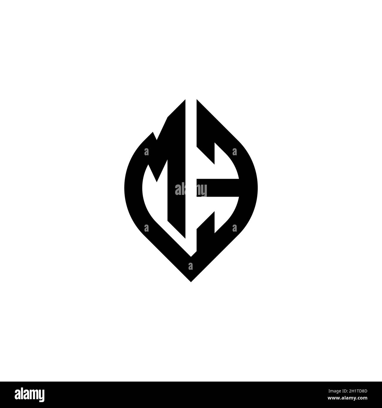 ME Monogram logo letter with simple continued shape style geometric ...