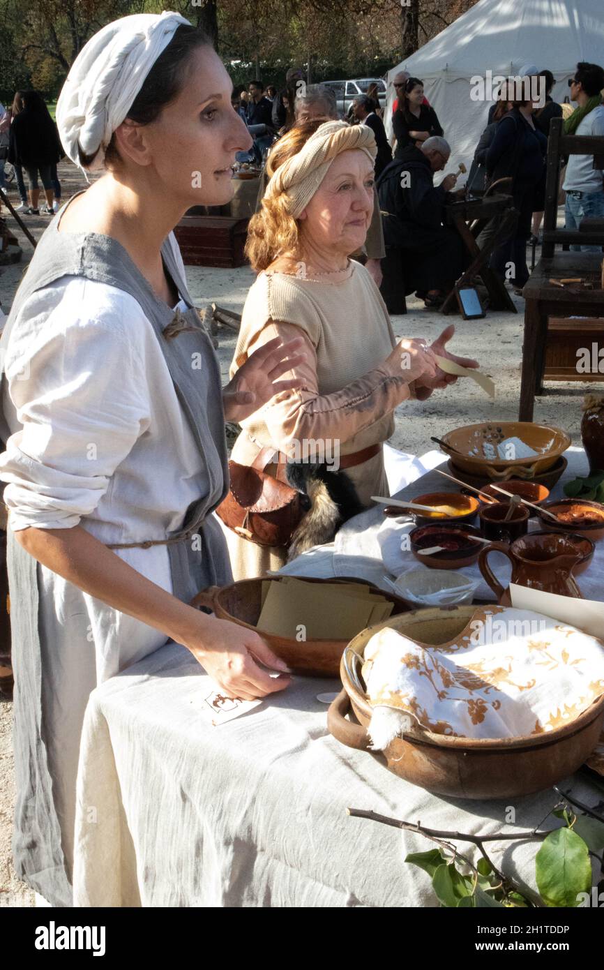Medieval party Historic town City of Parma, Italy 2019. High quality ...
