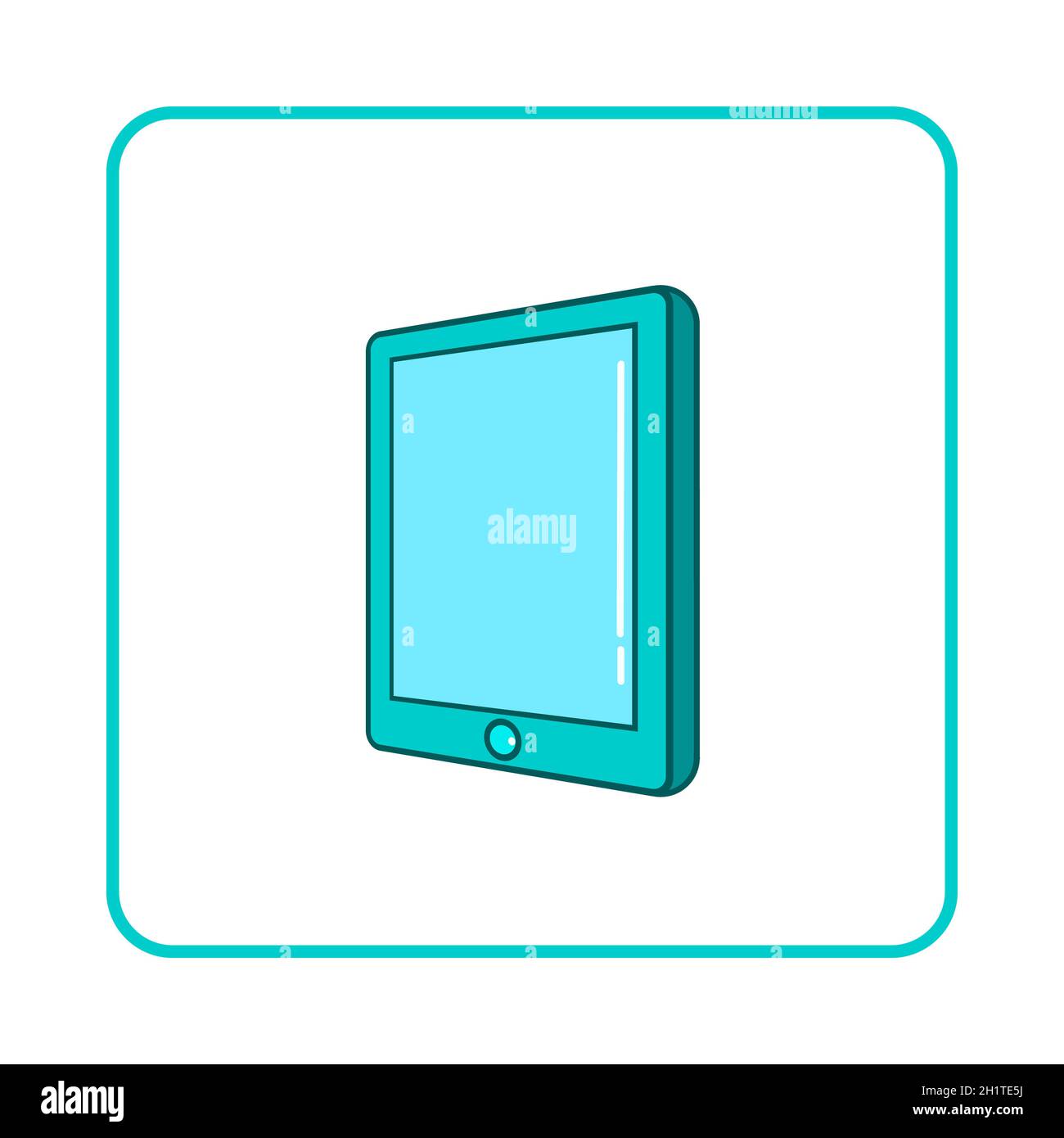 Tablet icon in simple style on white background. Device symbol Stock ...