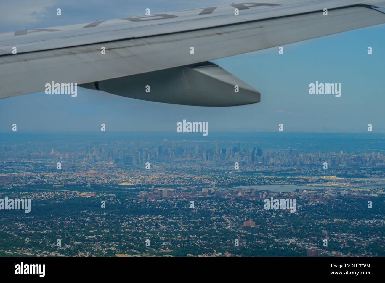 Streets of New York as seen from an airplane. Shooting Location: New ...