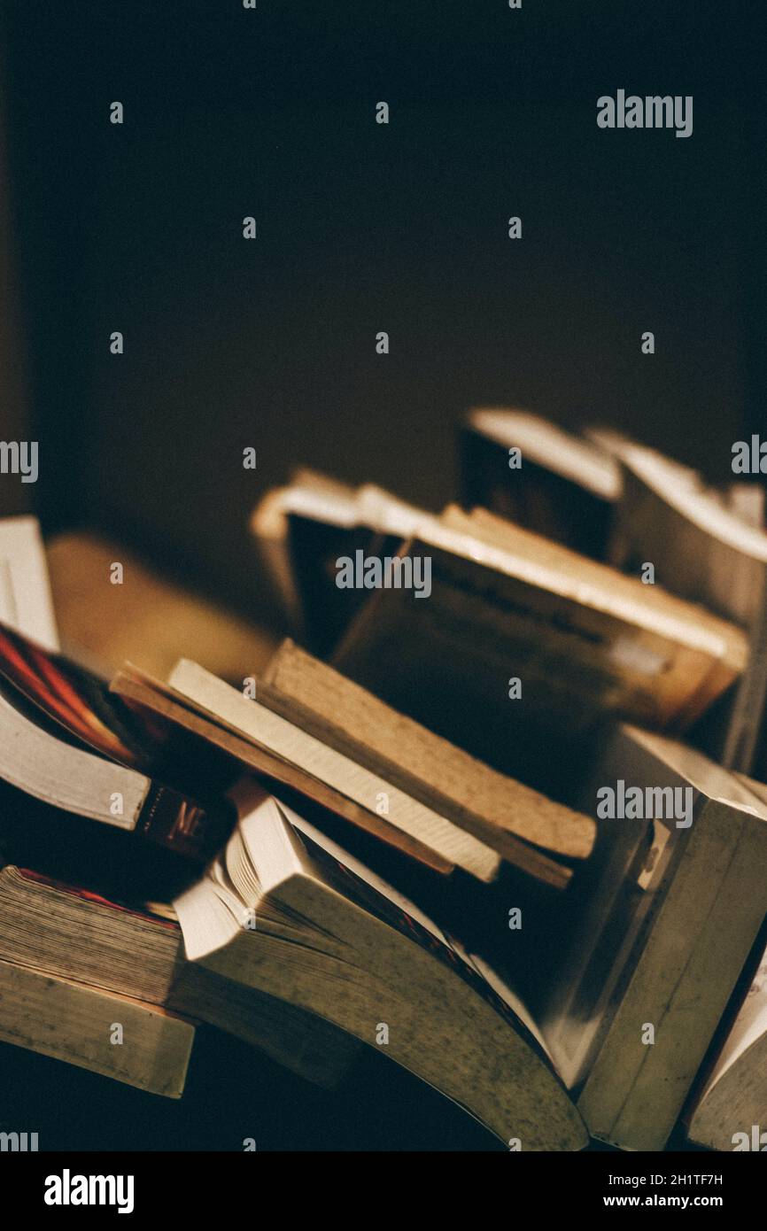 Books an readers, letters and library Stock Photo - Alamy