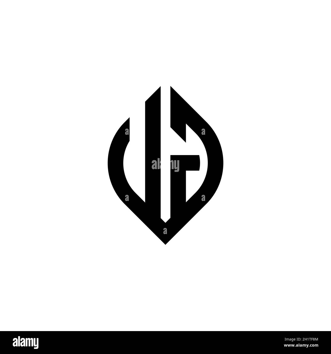 UG Monogram logo letter with simple continued shape style geometric ...