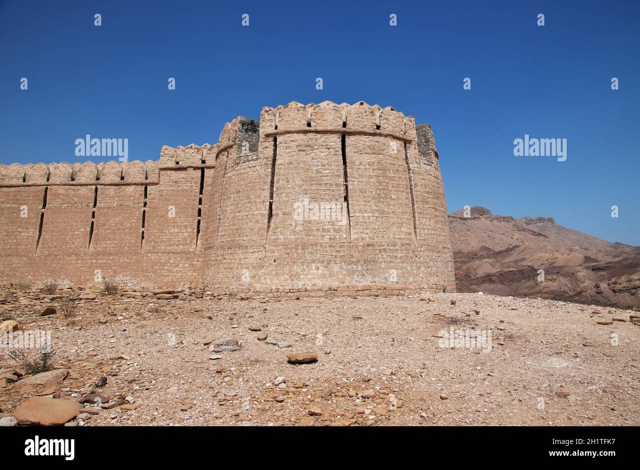 Ranikot Fort, Great Wall of Sindh, vinatge ruins in Pakistan Stock ...