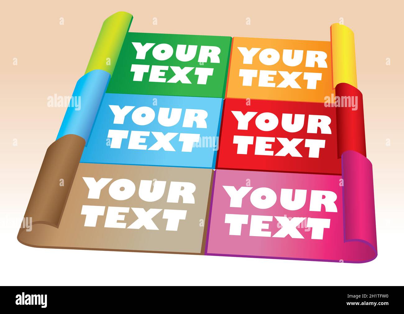 Vector illustration layout of Colorful design over a background Stock ...