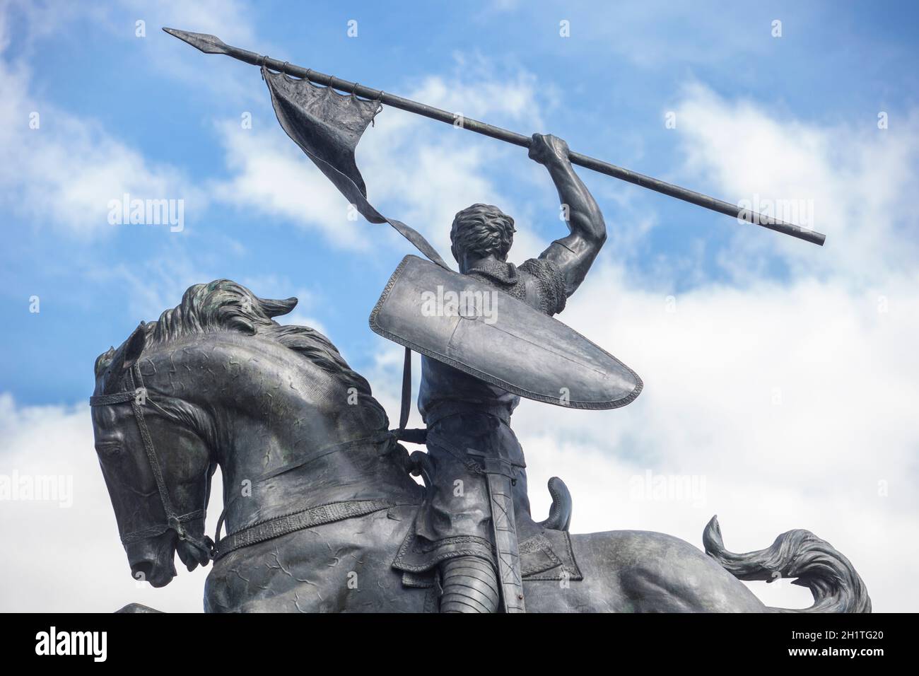Seville, Spain - Sept 27th 2020: El Cid Campeador equestrian Statue ...