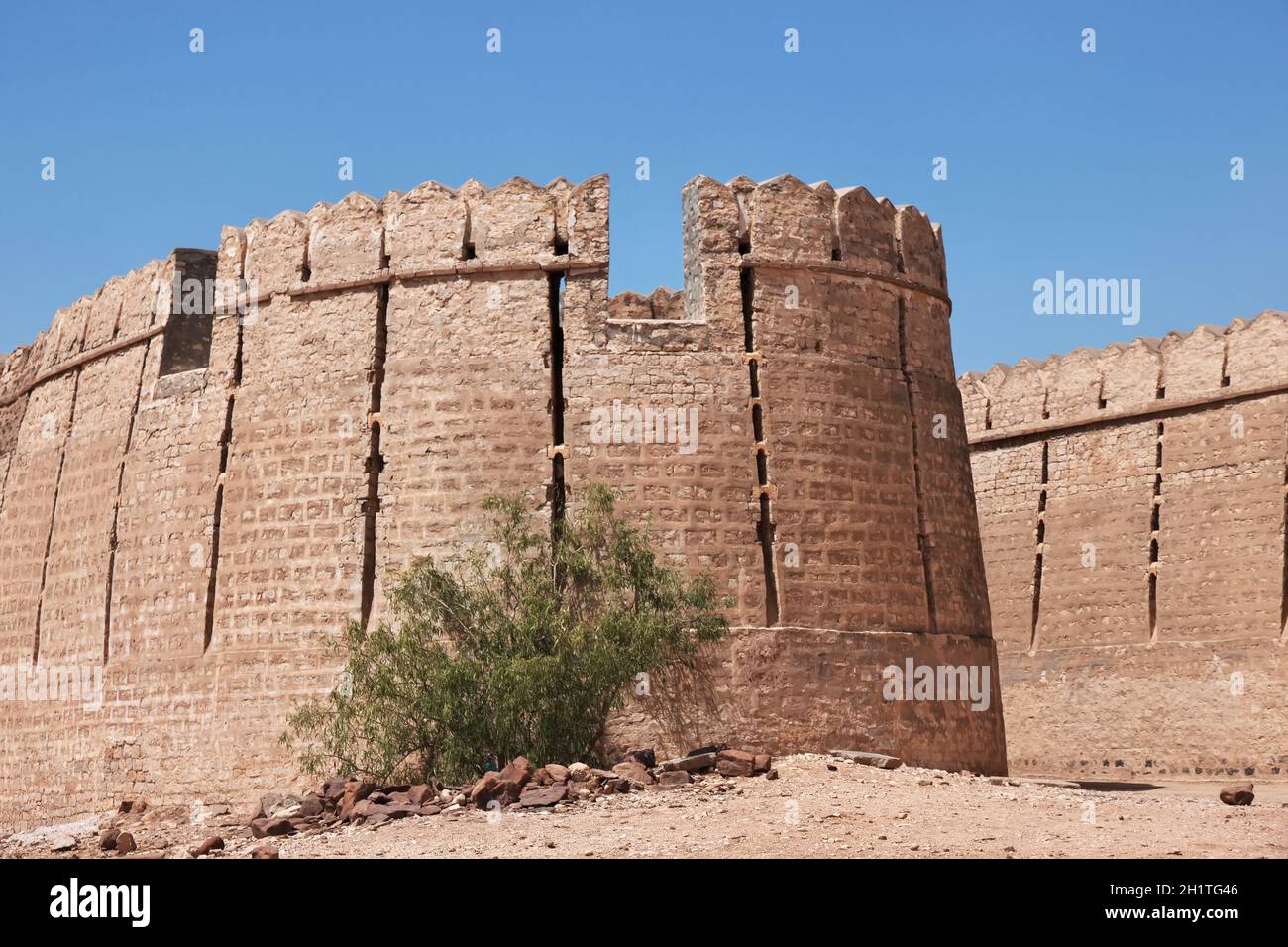 Ranikot Fort, Great Wall of Sindh, vinatge ruins in Pakistan Stock ...
