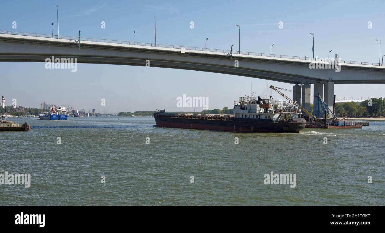 Rostov on don bridge on river don hi-res stock photography and images ...