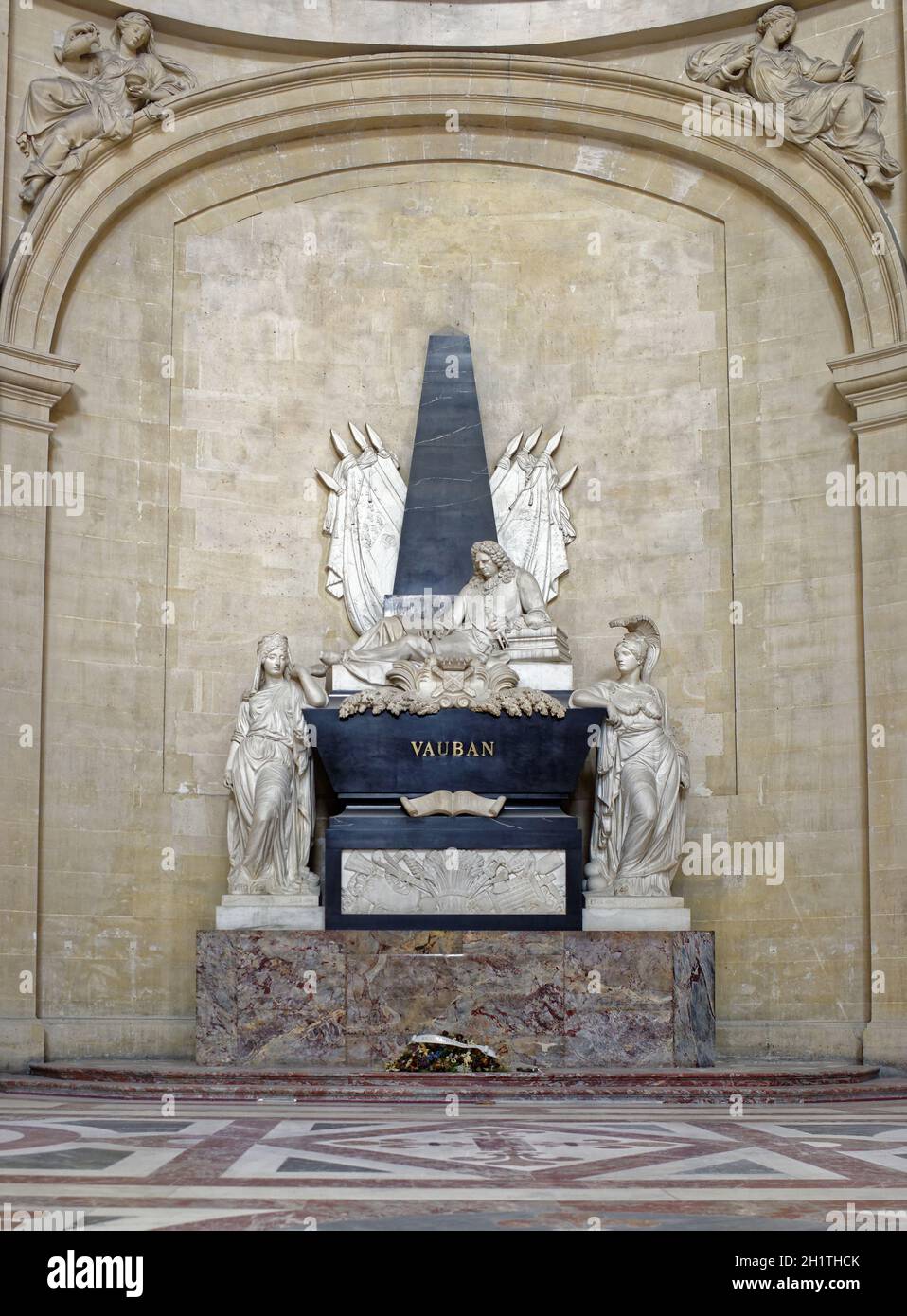 Paris; France- May 02; 2017: Grave marquis de Vauban- military engineer ...