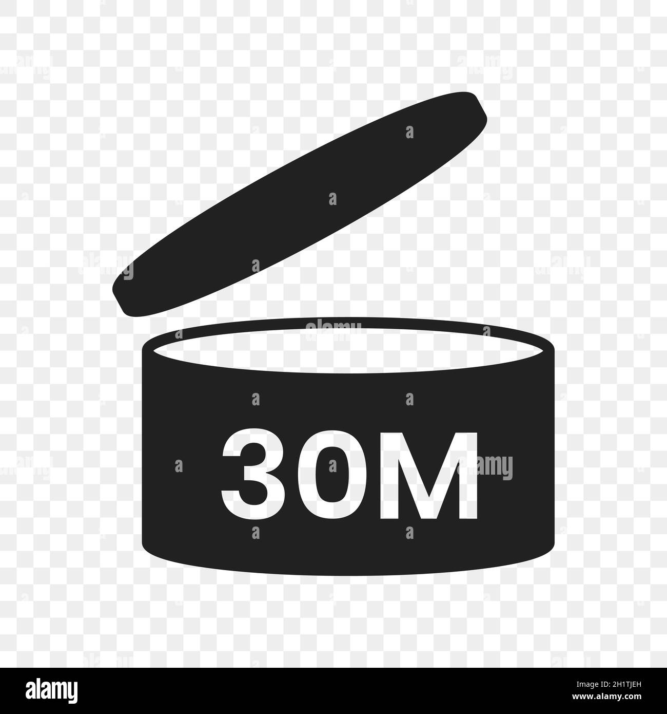 30m period after open pao icon sign flat style design vector ...