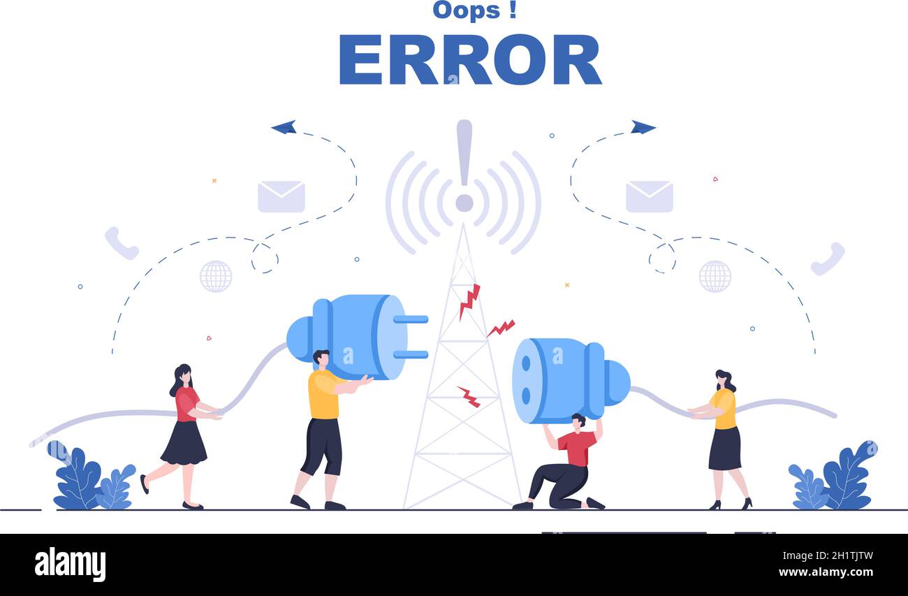 Wifi lost vector vectors Stock Vector Images - Alamy