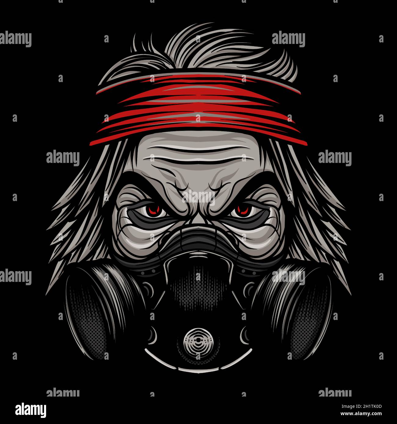 Wearing skull mask Stock Vector Images - Alamy