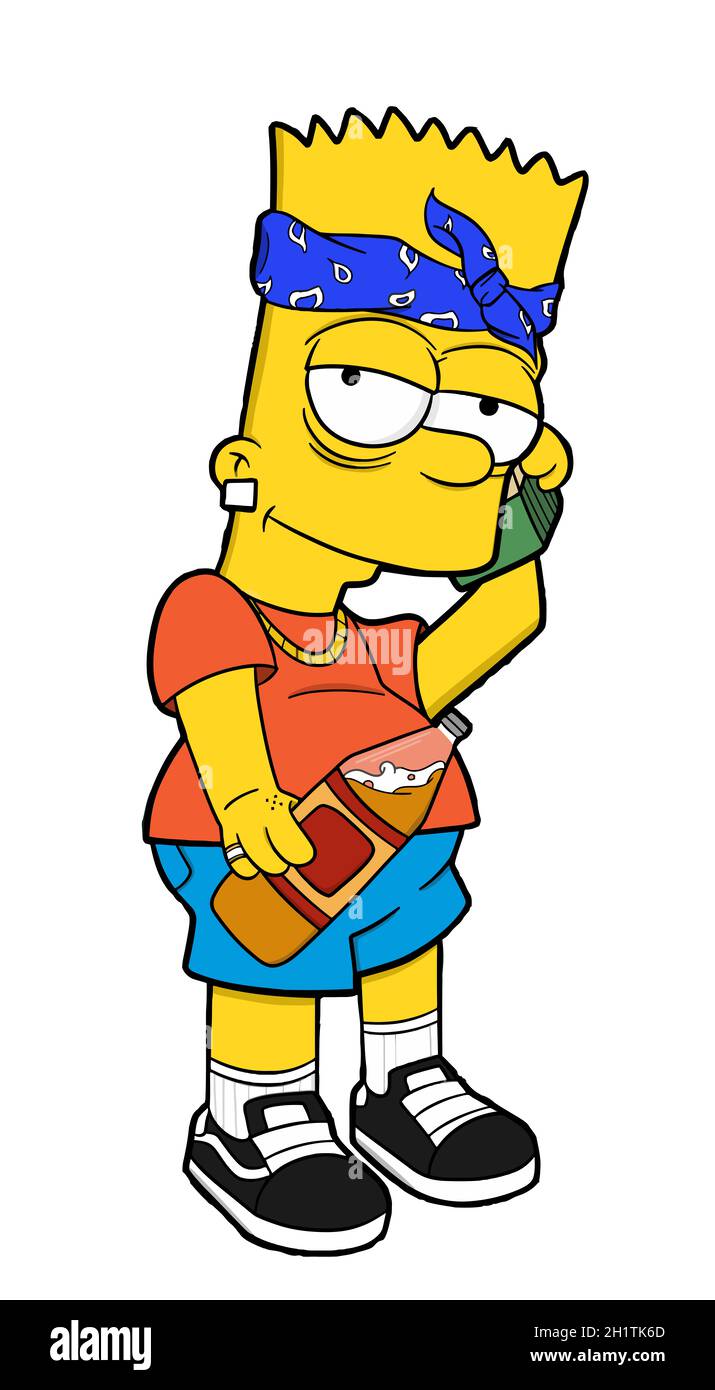 Bart The Simpsons illustration cartoon Stock Photo - Alamy