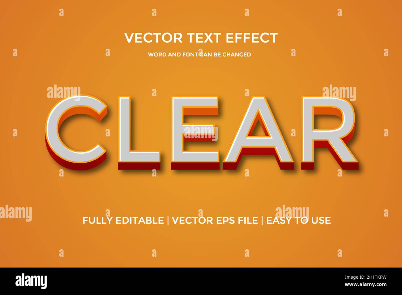 creative editable vector text effect Stock Vector Image & Art - Alamy