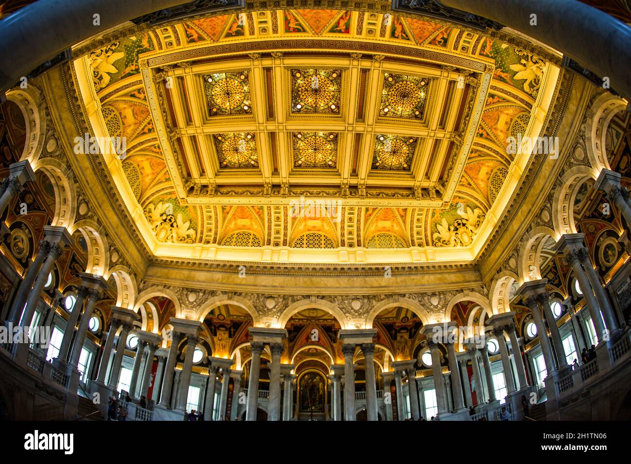 United States Capitol ceiling painting of the (United States Capitol ...