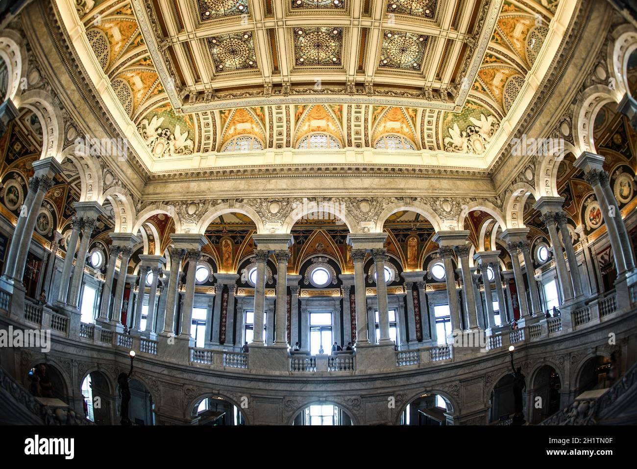 United States Capitol ceiling painting of the (United States Capitol ...