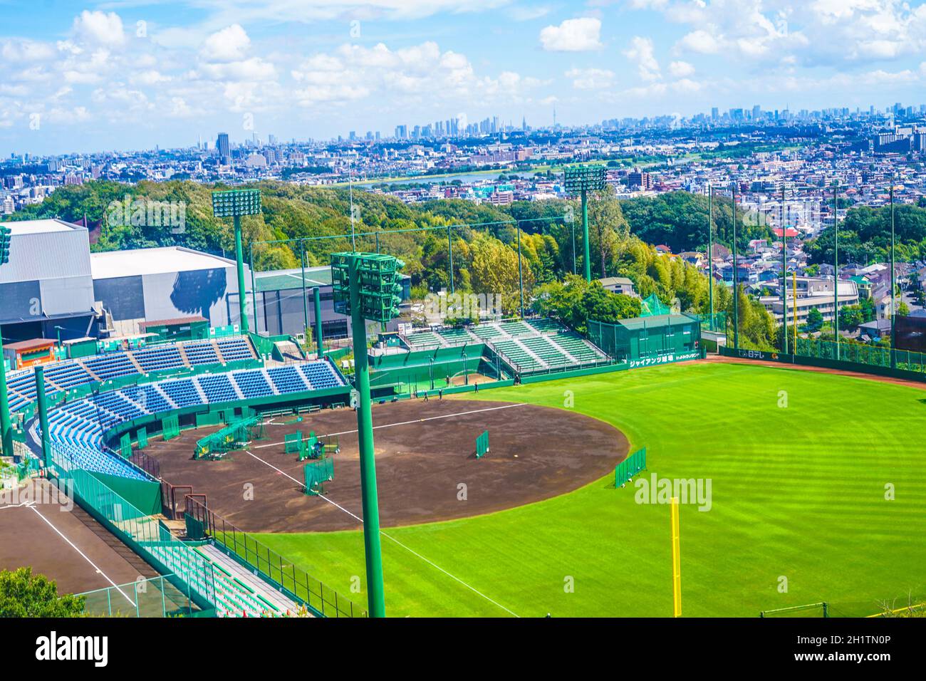 Baseball field of image. Shooting Location: Chofu, Tokyo Stock Photo ...