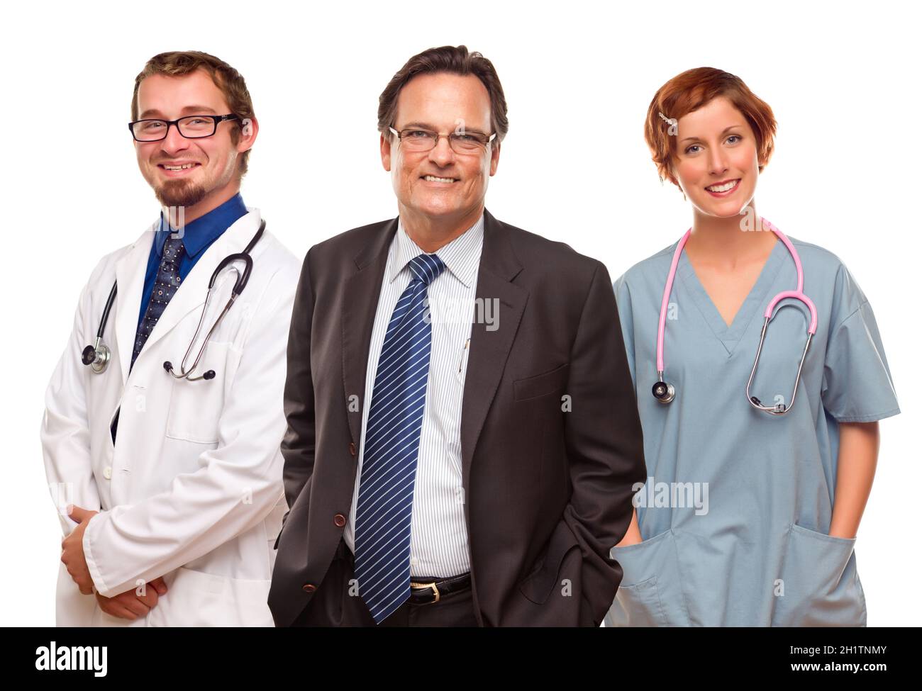 Group doctors standing isolated hi-res stock photography and images - Alamy