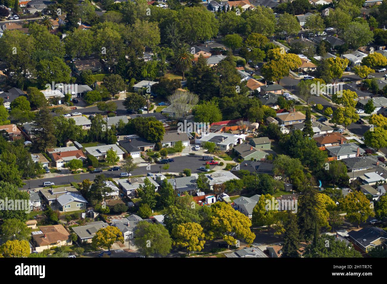 Aerial of Centennial Neighborhood, Redwood City, San Francisco ...