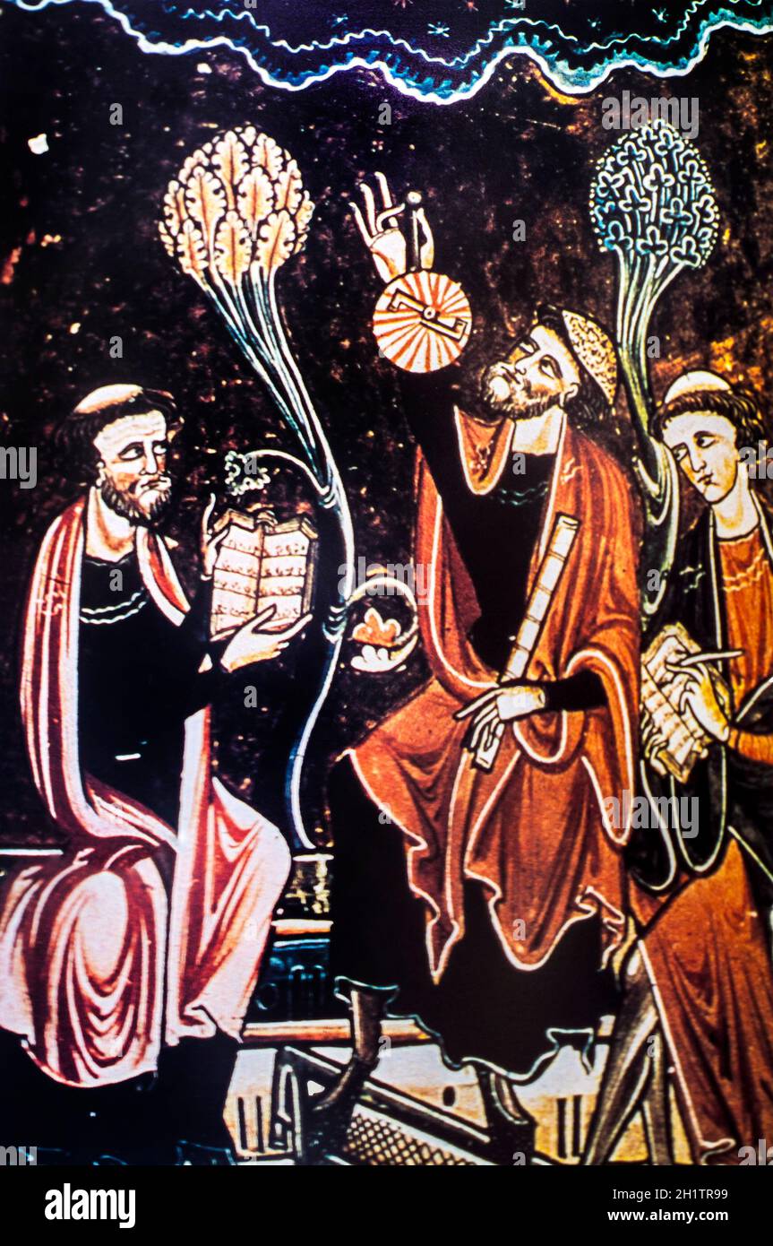 Medieval cosmology painting hi-res stock photography and images - Alamy