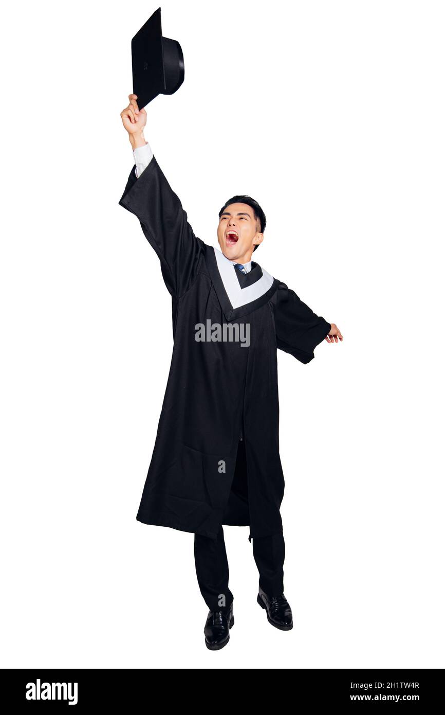 Male college graduate diploma Cut Out Stock Images & Pictures - Alamy