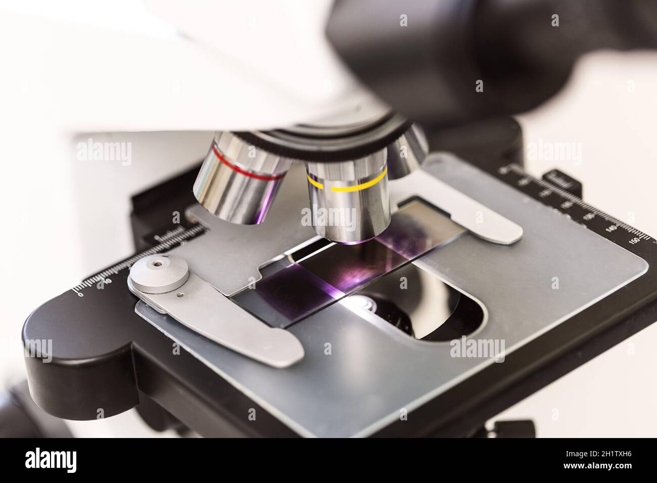 Medical equipment. microscope Stock Photo - Alamy