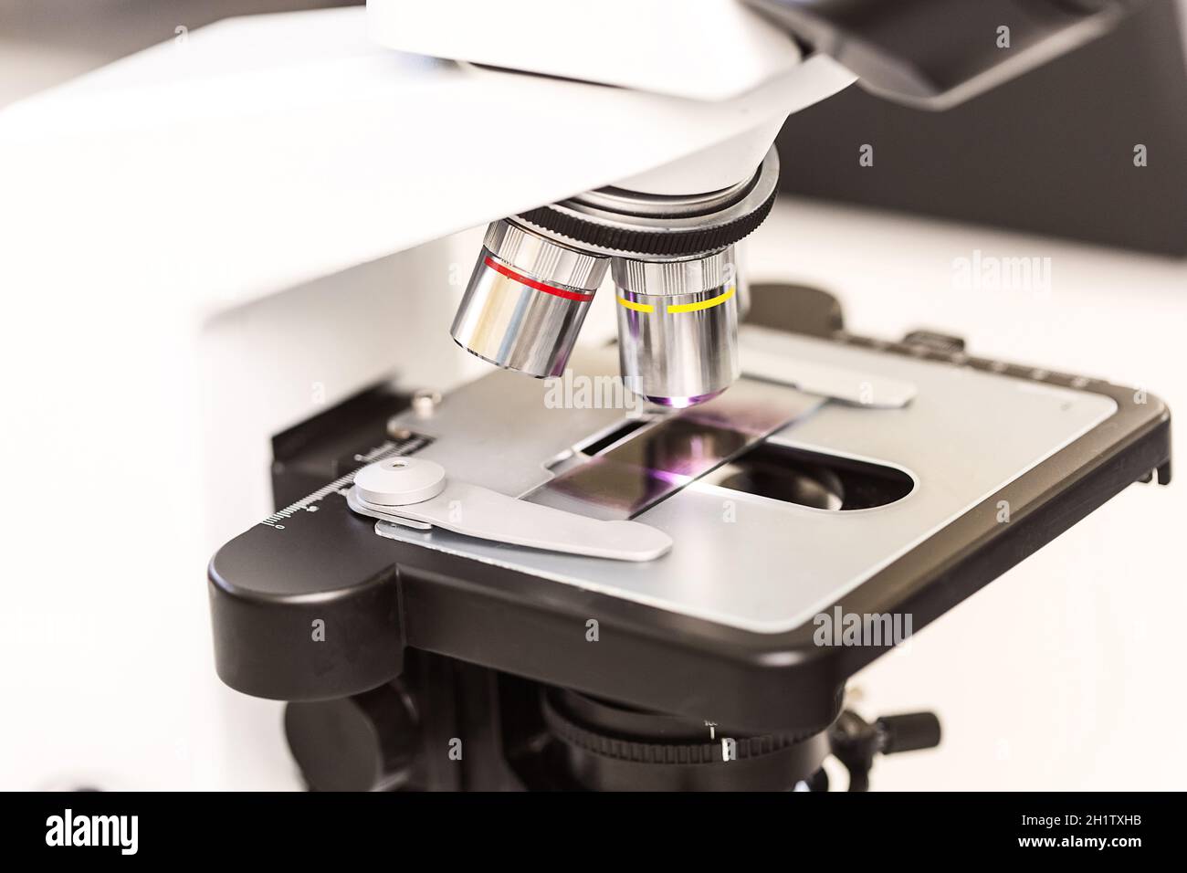 Medical equipment. microscope Stock Photo - Alamy