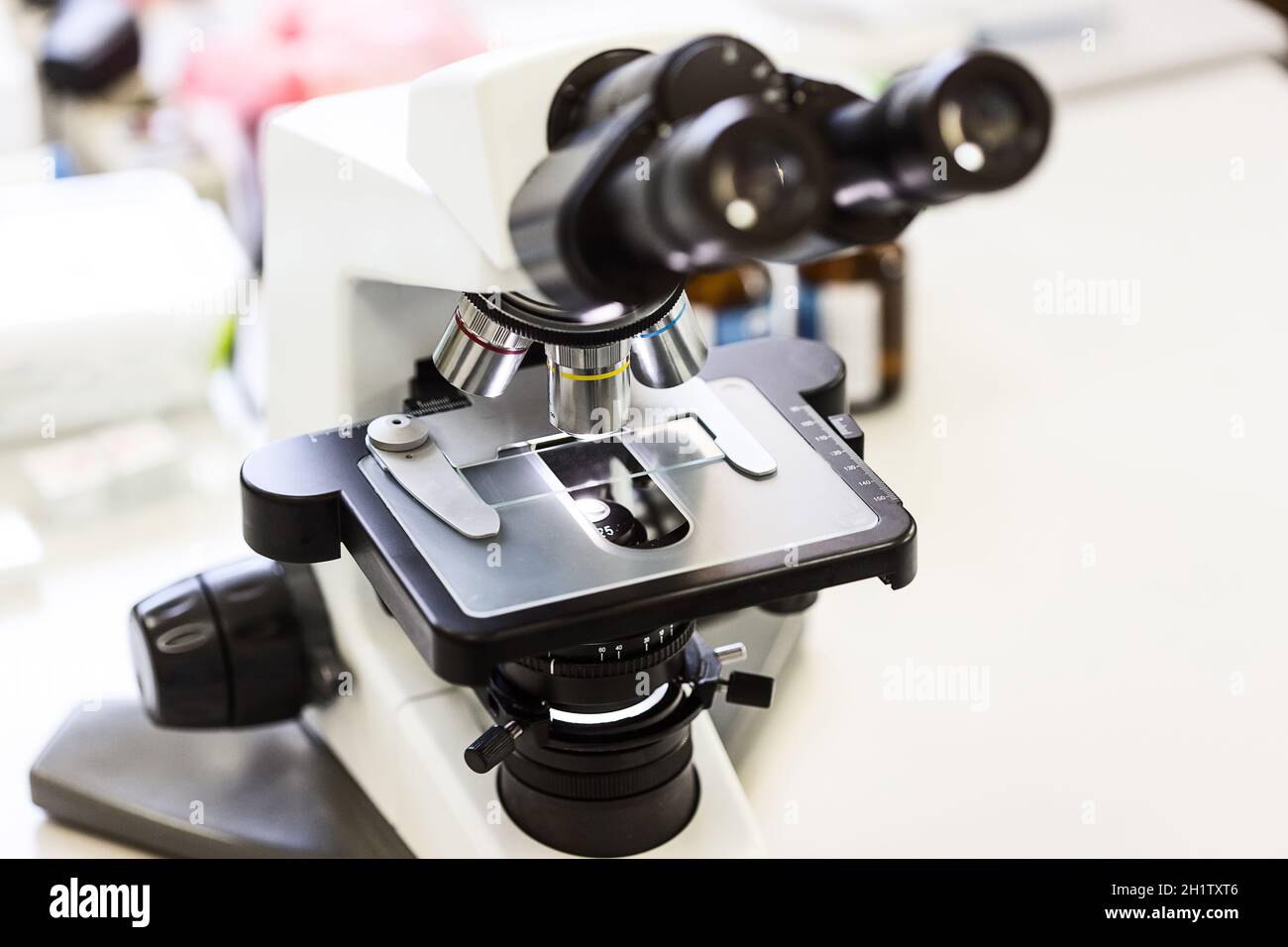 Medical equipment. microscope Stock Photo - Alamy