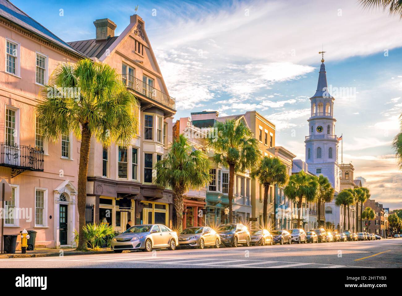 Historical downtown area of Charleston, South Carolina, USA Stock Photo ...