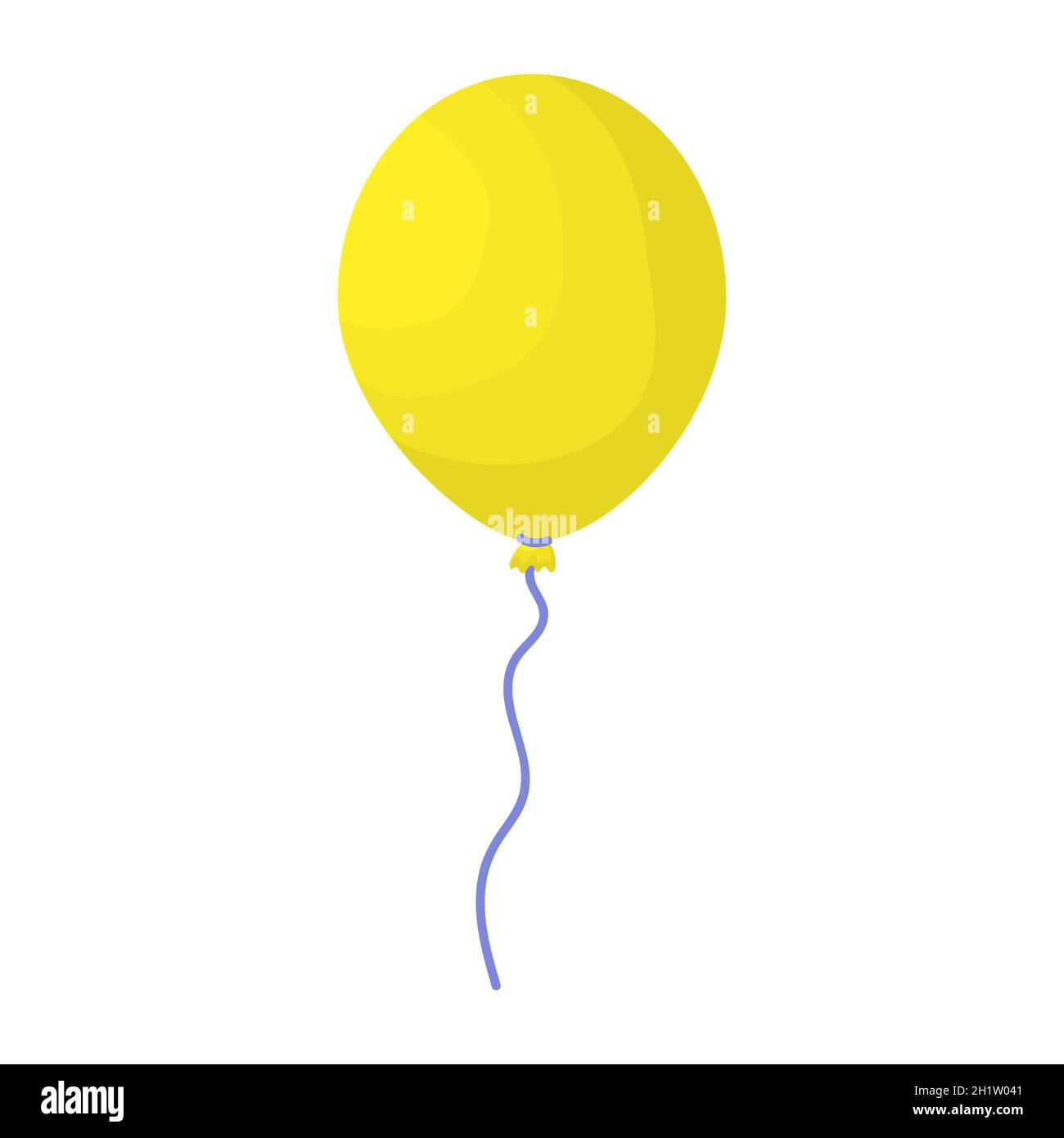 Balloon flat icon. Colorful illustration. Decor. Isolated on white ...